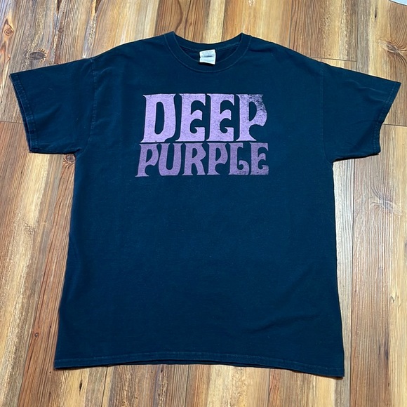 Gildan | Shirts | Deep Purple Band Shirt Large Black Tee Tshirt L Short ...